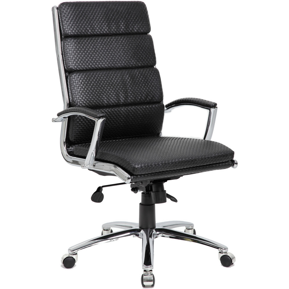 Boss Office Products - Task Chair: Vinyl, Adjustable Height, Black ...