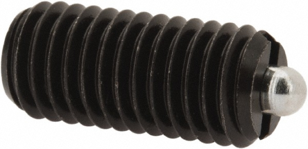 Vlier - Threaded Spring Plunger: M10 x 1.5, 0.866" Thread Length, 0.157 ...
