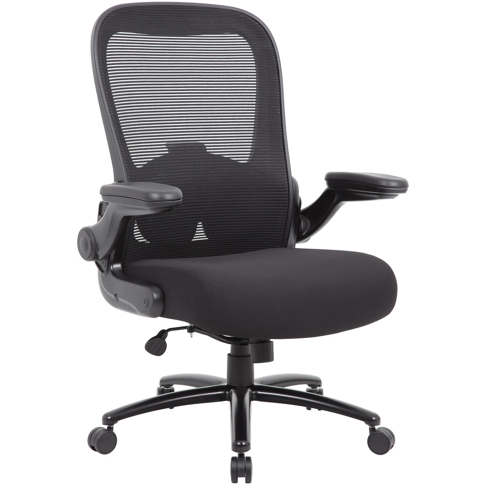 Boss Office Products - Task Chair: Mesh, Adjustable Height, Black | MSC ...