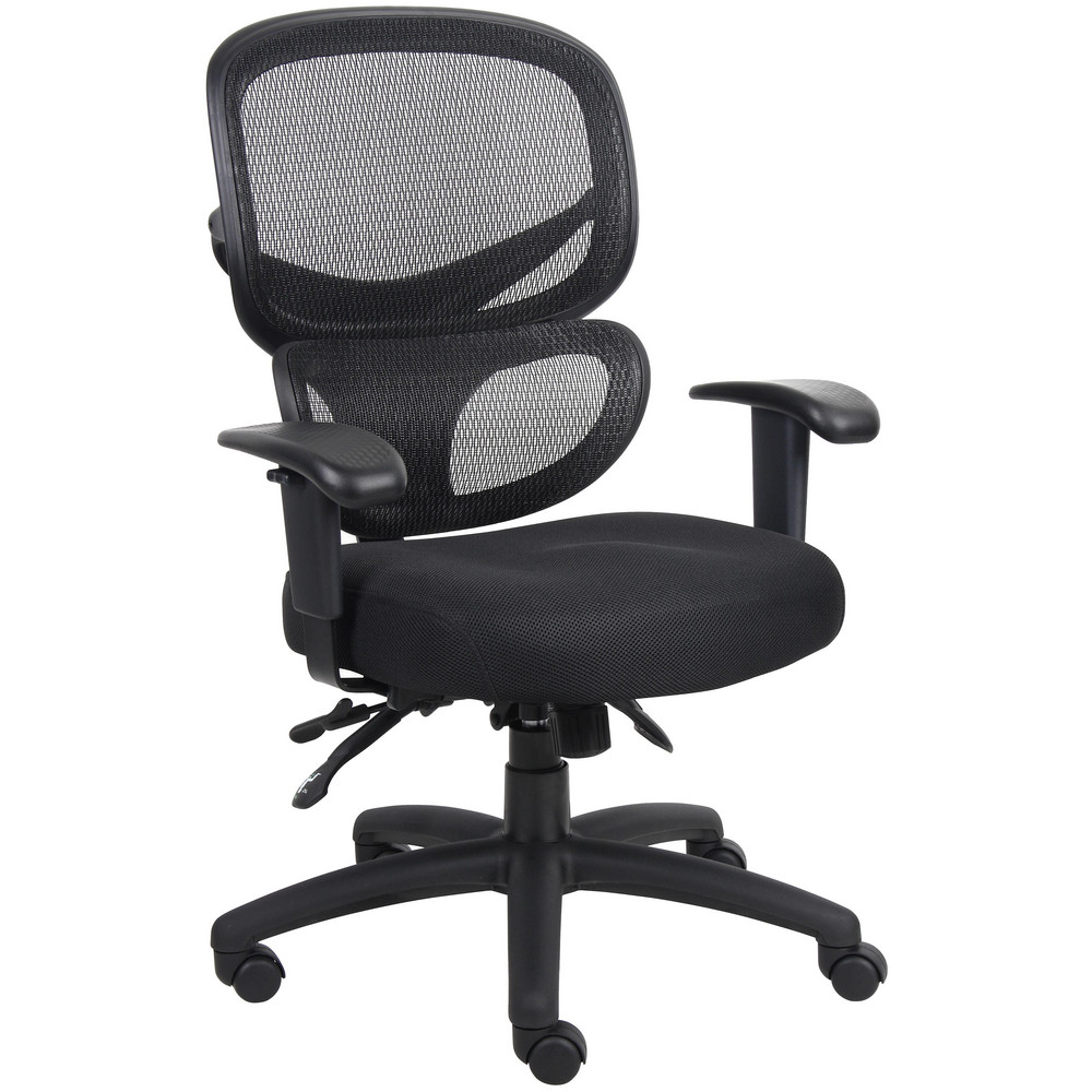 Boss Office Products - Task Chair: Serenesoft, Adjustable Height, Black ...