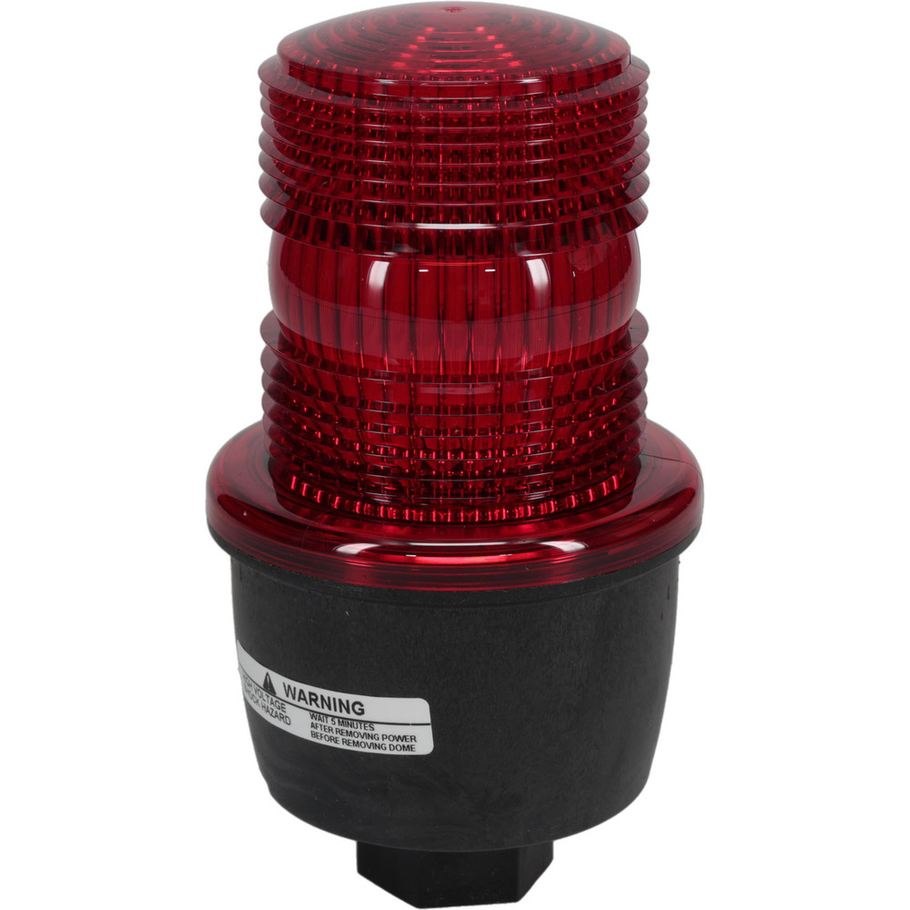 Federal Signal Corp - Low Profile Mini Strobe Light: Red, Pipe Mount ...