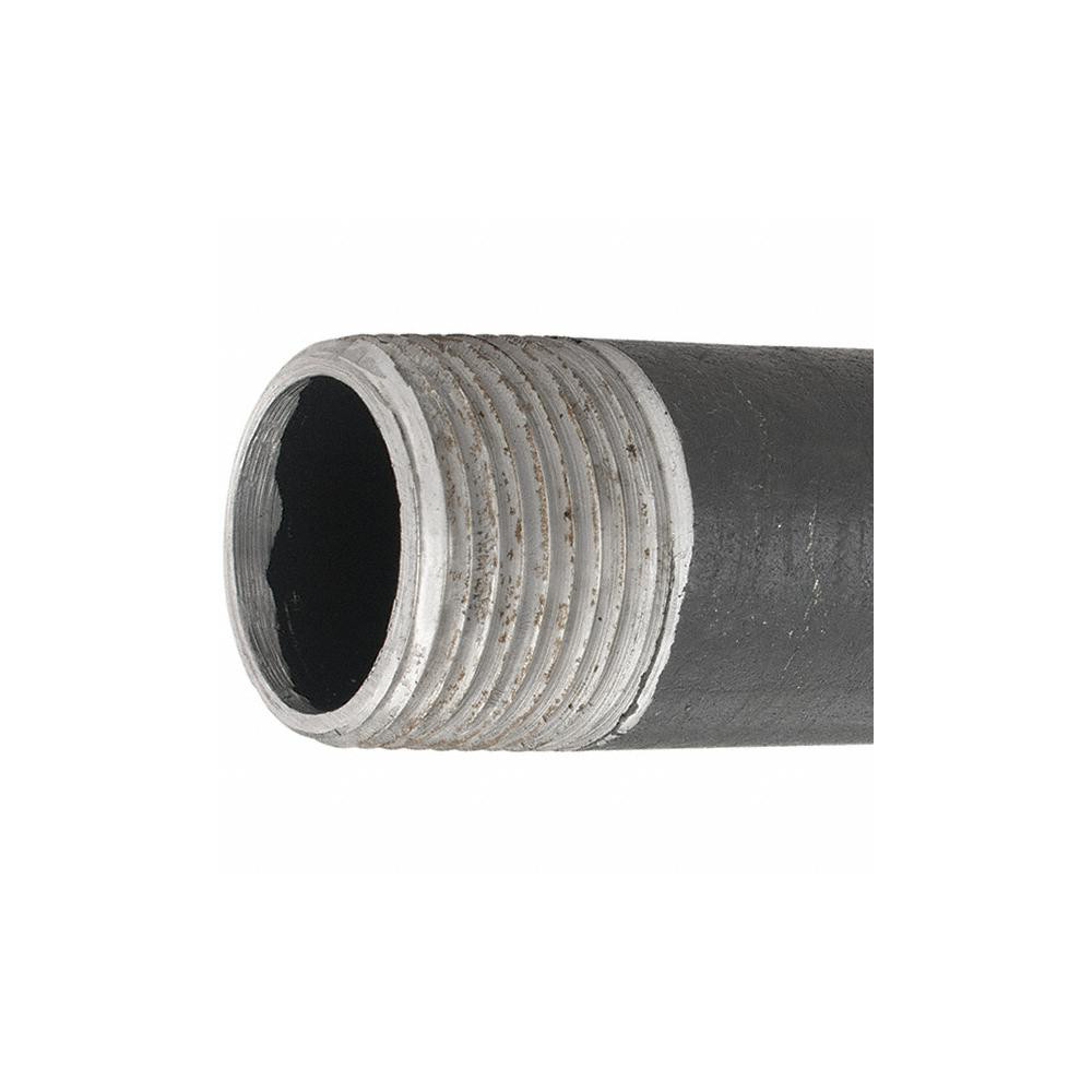 B&K Mueller - Black Pipe Nipple: 3/4" Dia x 24" Long, Schedule 40 | MSC ...
