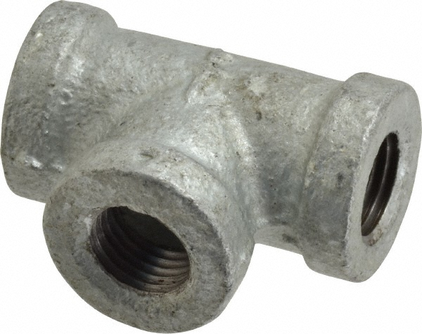 Value Collection - 1/4" Galvanized Malleable Iron Pipe Tee - 62147228 ...