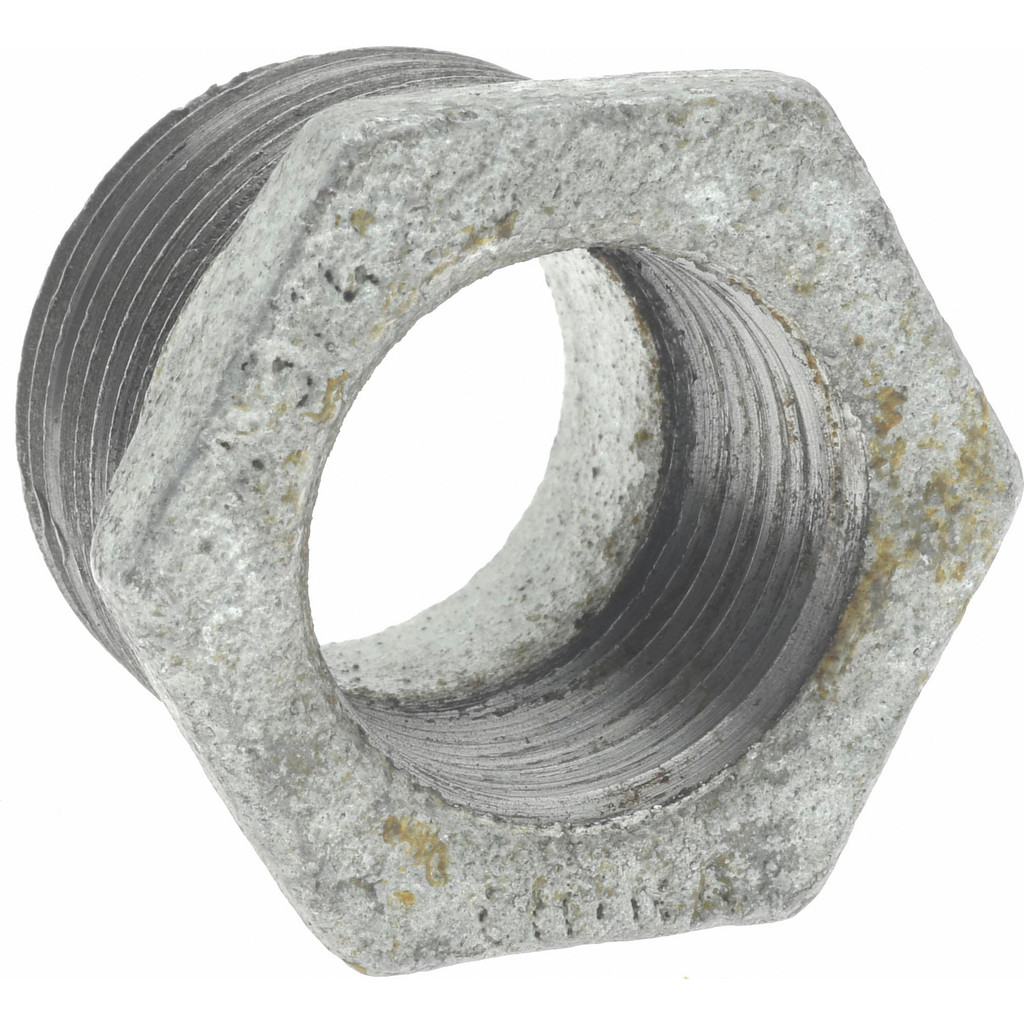 Value Collection - 1 x 3/4" Galvanized Malleable Iron Pipe Hex Bushing ...