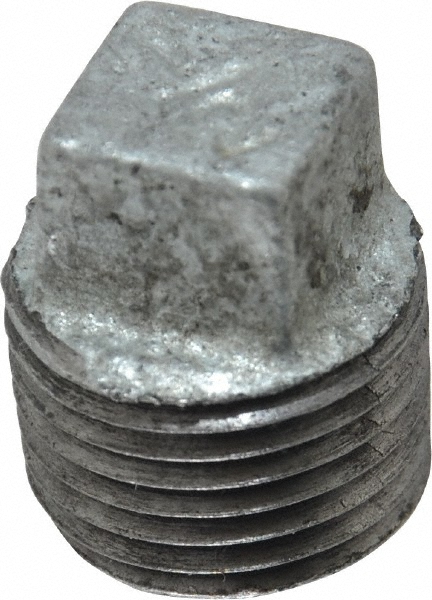 B&K Mueller - 1/2" Galvanized Malleable Iron Pipe Square Plug ...
