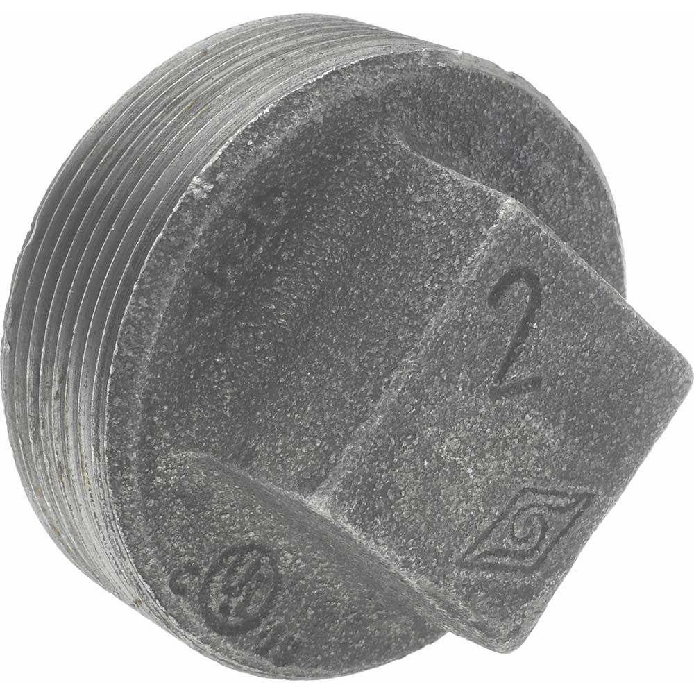 Value Collection - Size 2", Class 150, Malleable Iron Black Pipe Square ...