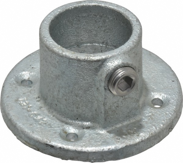 PRO-SAFE - 1-1/4" Pipe, Medium Flange, Malleable Iron Flange Pipe Rail ...