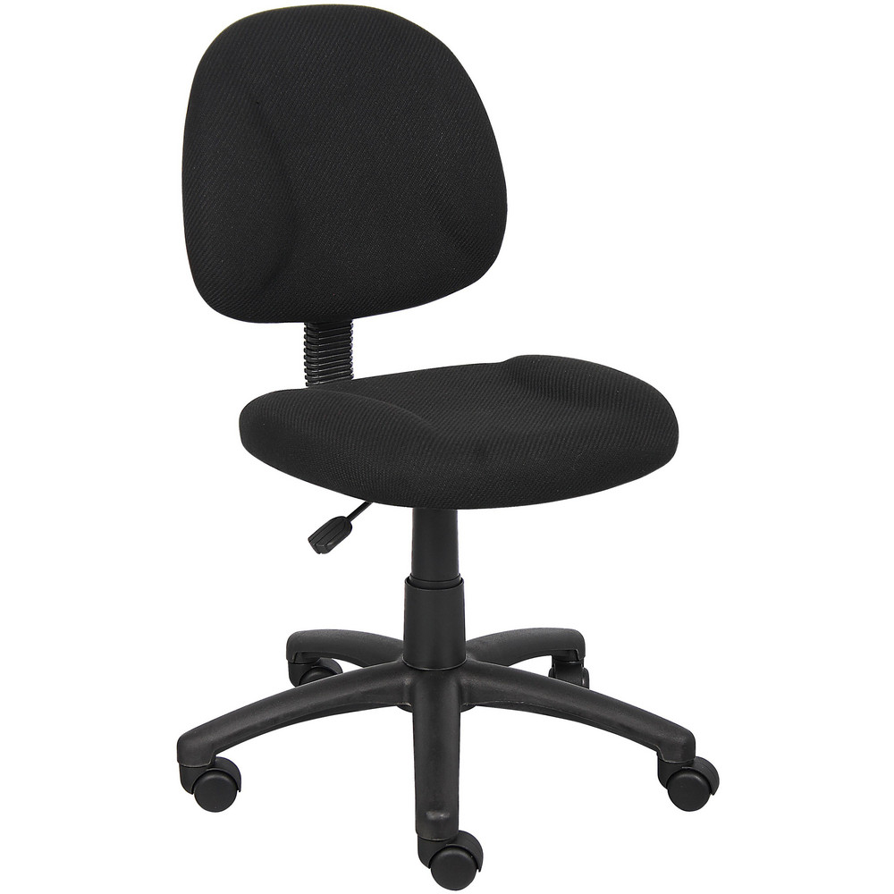 Boss Office Products - Task Chair: Tweed, Adjustable Height, Black ...