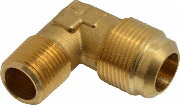 Parker - Brass Flared Tube 90 Deg Male Elbow: 3/4" OD, 1/2-14 Thread, 45 deg Flared Angle | MSC ...