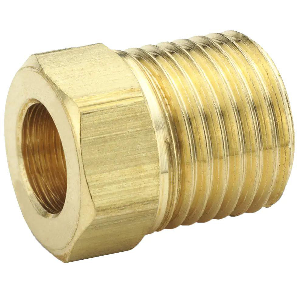 Parker - Brass Flared Tube Inverted Nut: 1/8" OD, 5/16-28 Thread | MSC Direct