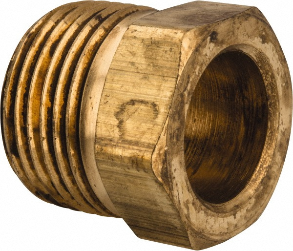 Parker - Brass Flared Tube Inverted Nut: 1/2" OD, 3/4-18 Thread | MSC Direct