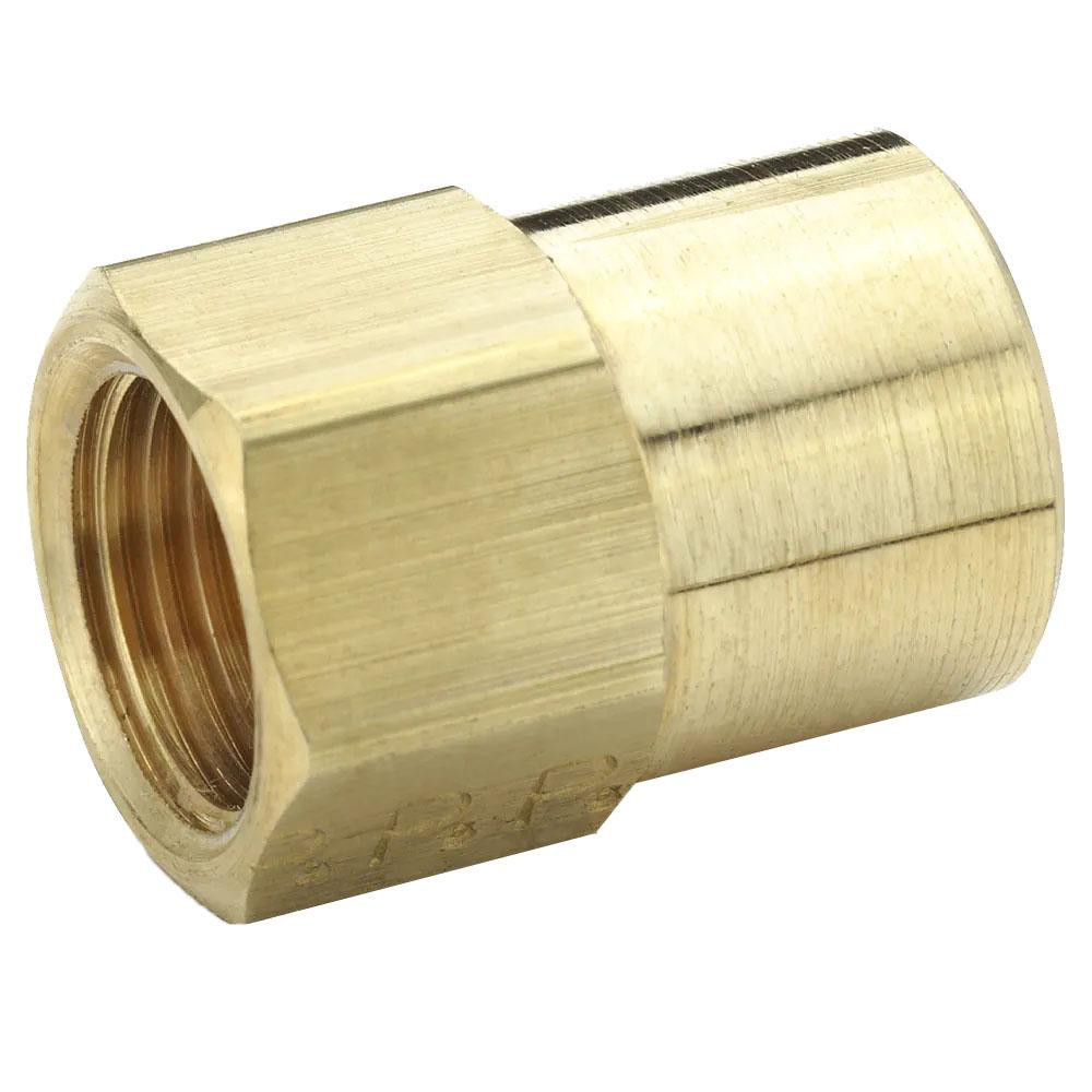 Parker - Brass Flared Tube Inverted Female: 1/4" OD, 1/8-27 Thread | MSC Direct