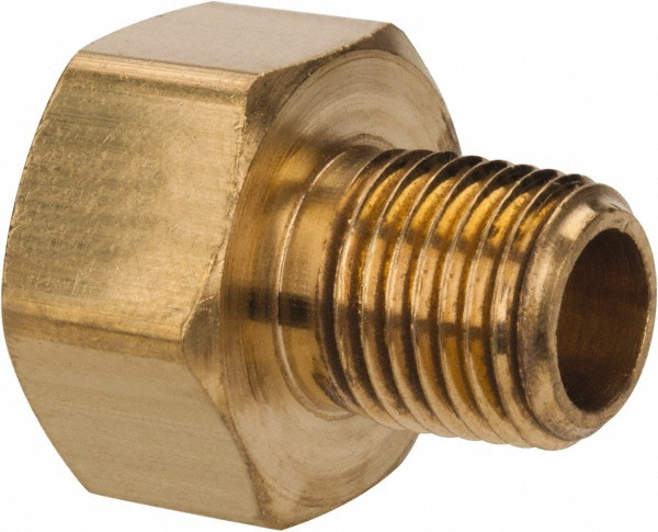 Parker - Brass Flared Tube Inverted Male: 1/2" OD, 1/4-18 Thread | MSC Direct
