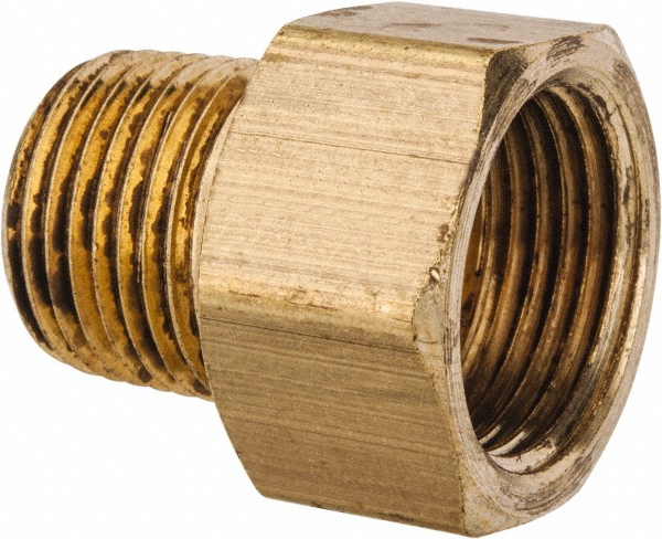 Parker - Brass Flared Tube Inverted Male: 1/2" OD, 3/8-18 Thread | MSC Direct