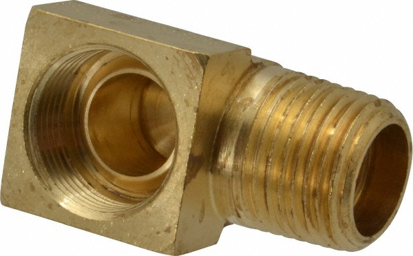 Parker - Brass Flared Tube 90 Deg Inverted Male Elbow: 5/8" OD, 1/2-14 Thread | MSC Direct