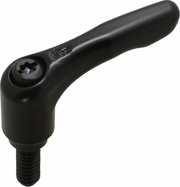 KIPP - Threaded Stud Adjustable Clamping Handle: 1/4-20 Thread, 0.55 ...