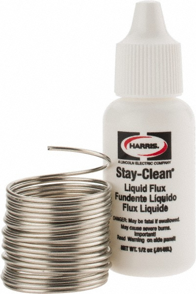 Harris Products - Stay-Brite Kit Solder: Silver, 5/8" Dia | MSC Direct