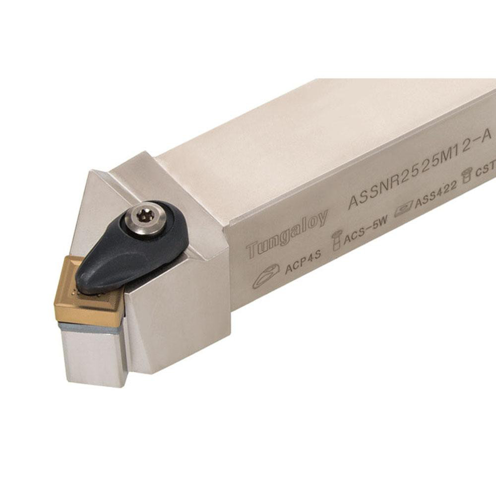 Tungaloy - Indexable Turning Toolholder: ASSNR2525M15-A, 45.000 deg ...