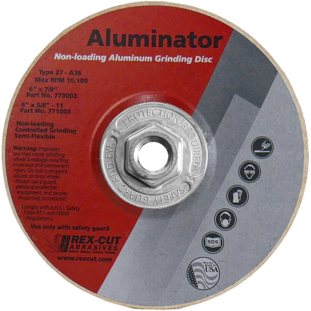 Rex Cut Abrasives - Deburring Wheel: 6" Dia, 1/4" Face Width, 5/8" Hole ...