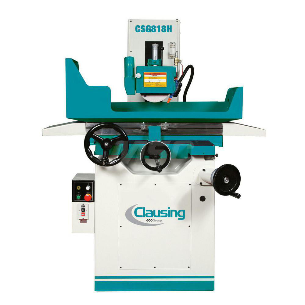 Clausing - 18" Table Length x 8" Table Width, 3 Phase Manual Floor ...