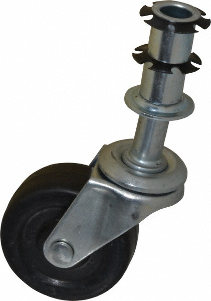 Bevco - Pack of 5 Black Rubber Wheel Casters - 62364187 - MSC ...