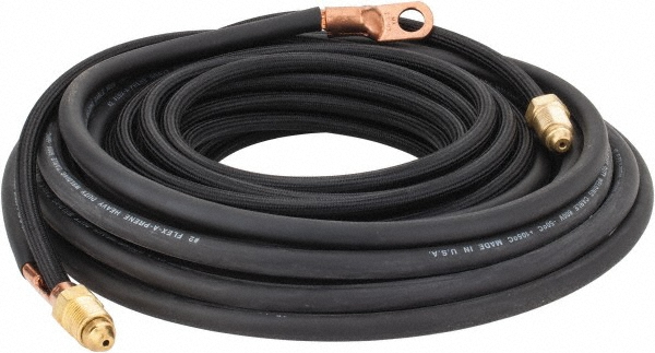 Value Collection - 25 Ft. Long, 2 Piece TIG Torch Braided Rubber Power ...