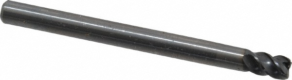 OSG - Corner Radius End Mill: 3/16" Dia, 3/16" LOC, 0.0200" Radius, 4 ...
