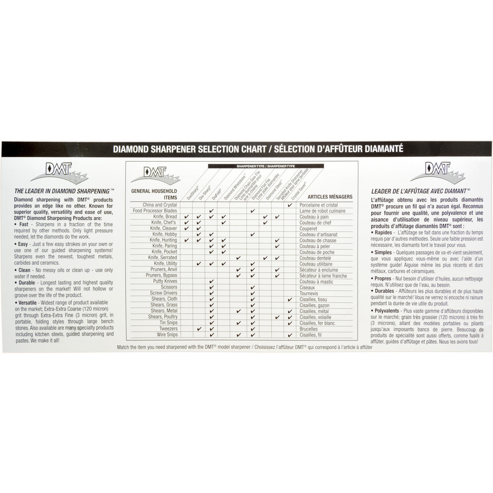 DMT - Sharpening Stone: 10'' OAL, 4'' Wide, 2-1/2'' Thick, Rectangle ...