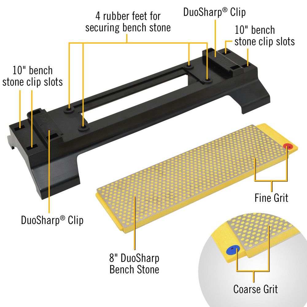 DMT - Sharpening Stone: 8'' OAL, 2-1/8'' Wide, 3/8'' Thick, Rectangle ...