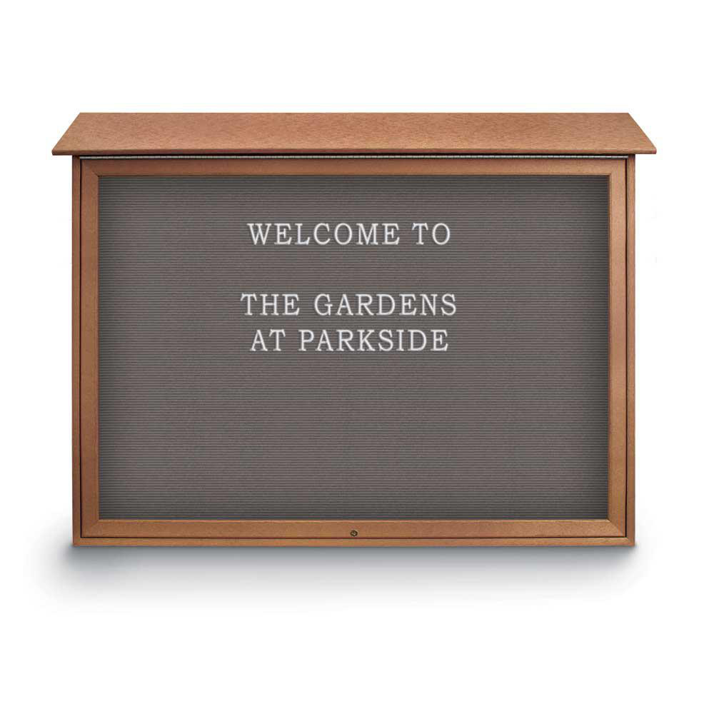 United Visual Products - Enclosed Letter Board: 52" Wide, 40" High ...