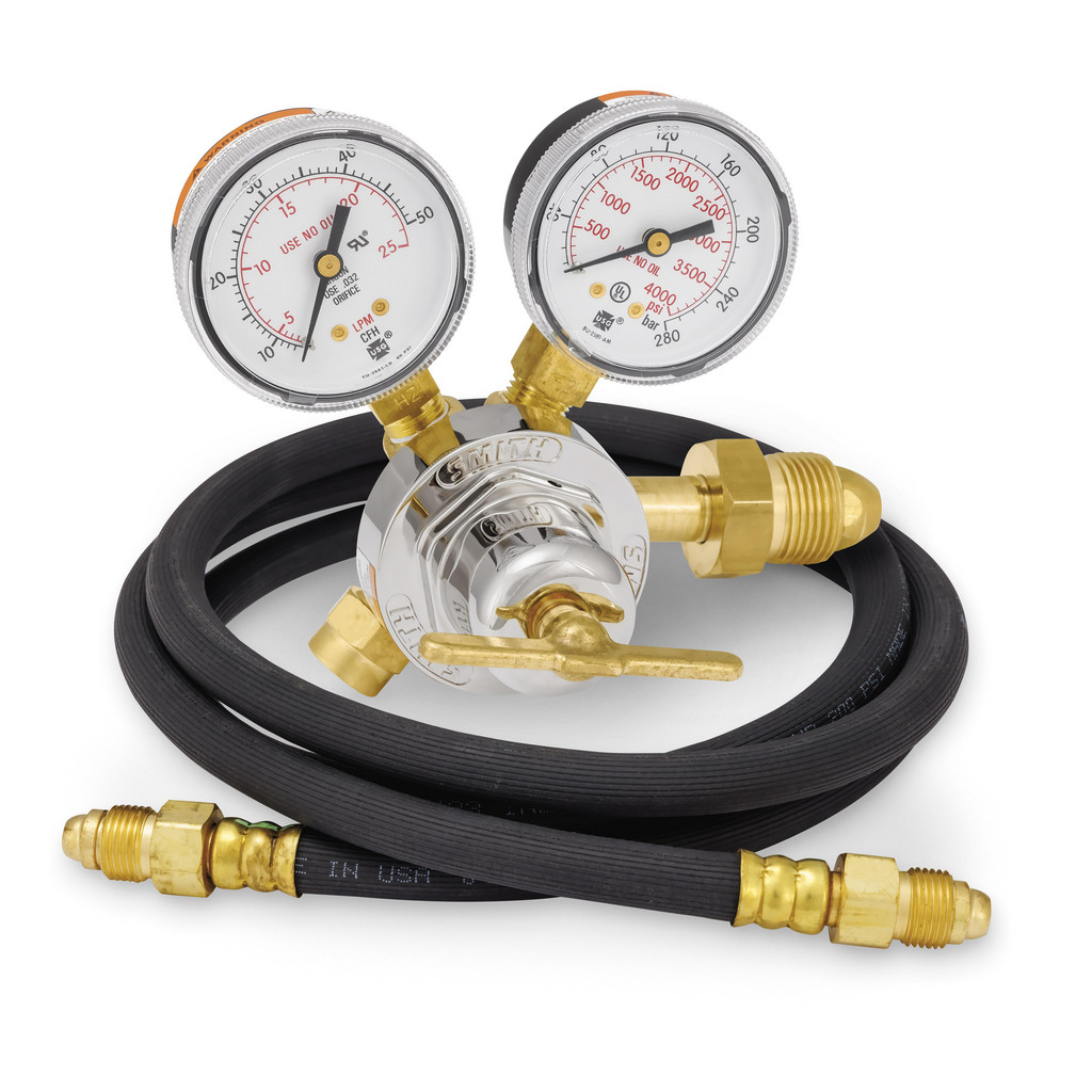 Miller/Smith - 580 CGA Inlet Connection, Female Fitting, Argon Welding ...