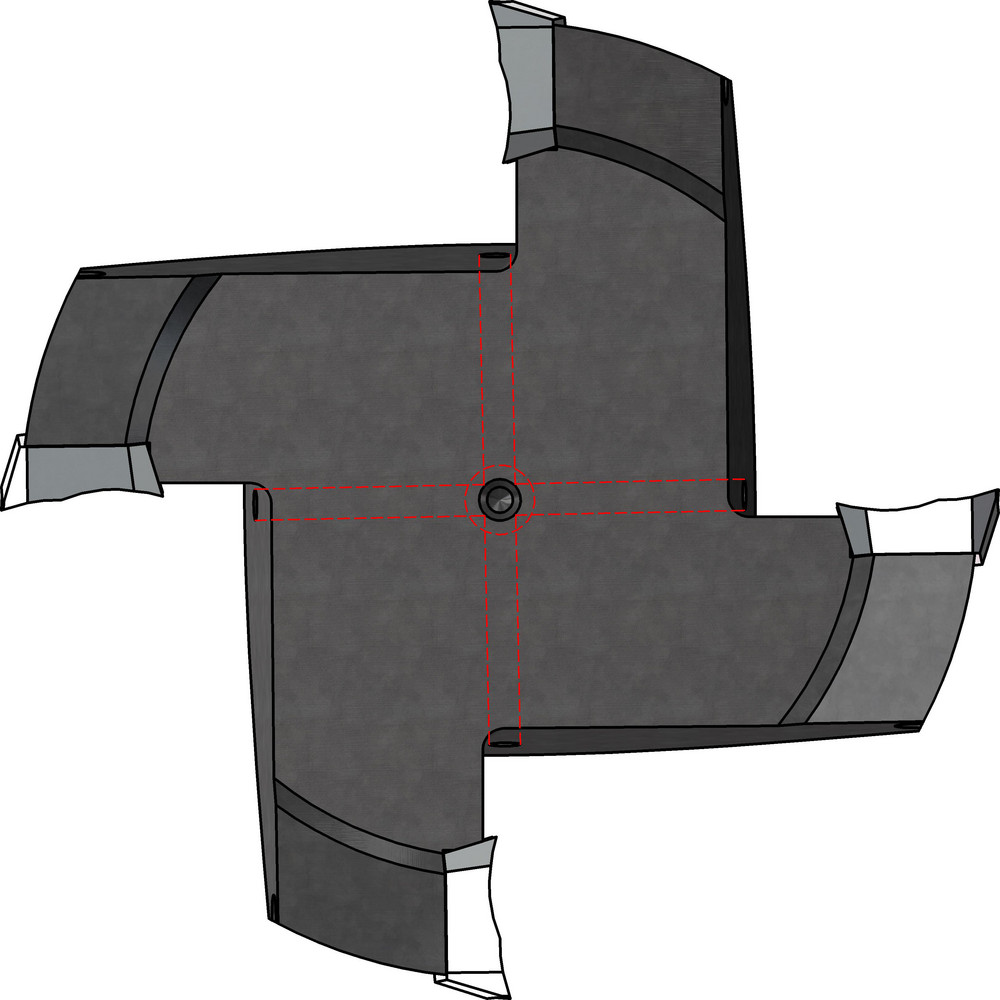 A.B. Tools - Indexable High-Feed End Mill: 3X1-1/4X3/8X3", Cylindrical ...