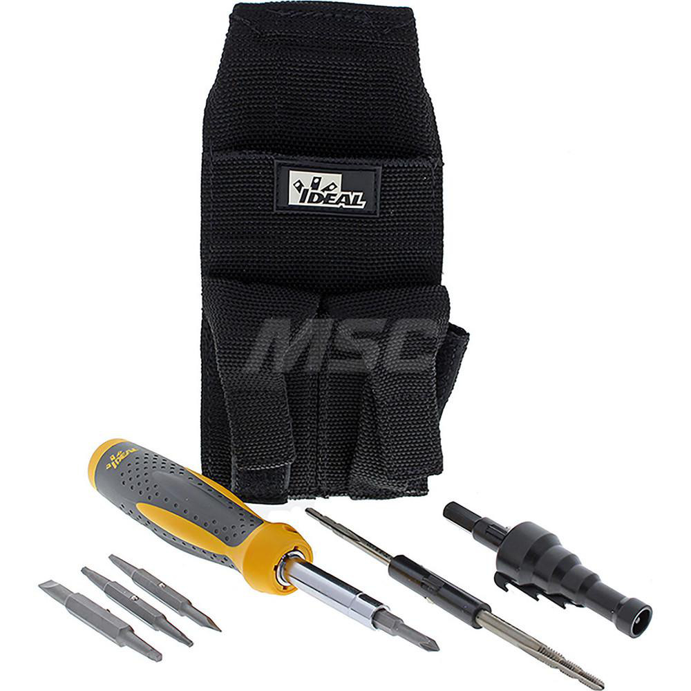 Ideal - Screwdriver Insert Bit Set: 0.1875" Drive, Slotted, Square ...