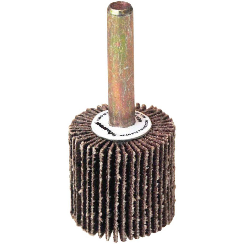 Weiler - Mounted Flap Wheel: 1" Dia, 1" Face Width, 80 Grit, Aluminum ...