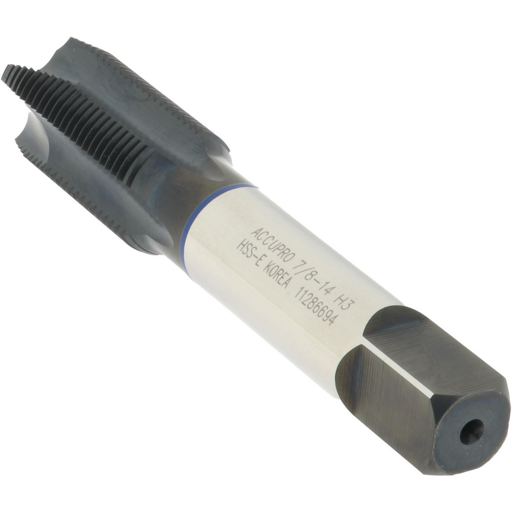 Accupro - Spiral Point Tap: 7/8-14 UNF, 4 Flutes, Plug Chamfer ...