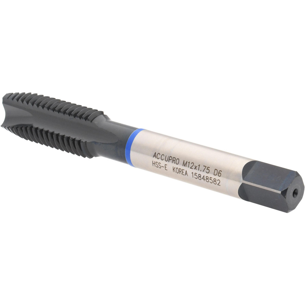Accupro - Spiral Point Tap: M12x1.75 Metric Coarse, 3 Flutes, Plug ...