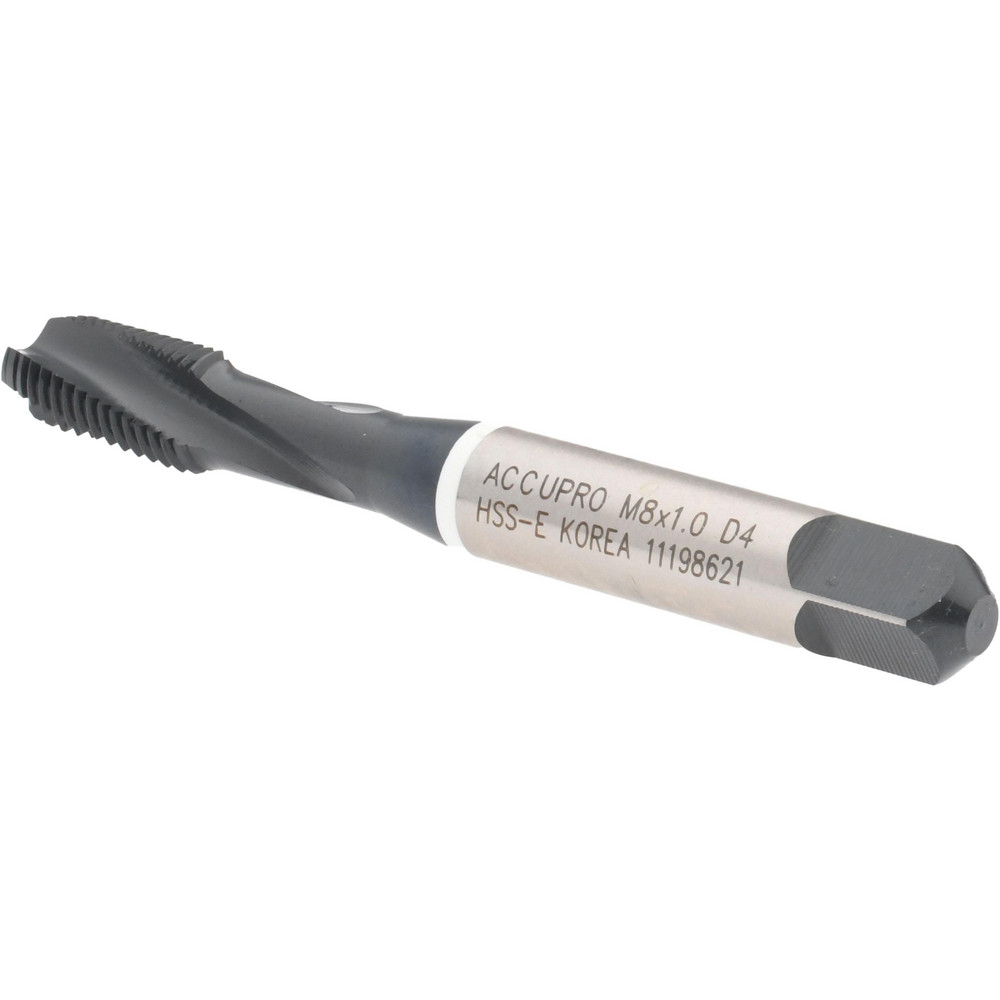 Accupro - Spiral Flute Tap: M8x1, 3 Flute, Modified Bottoming Chamfer ...