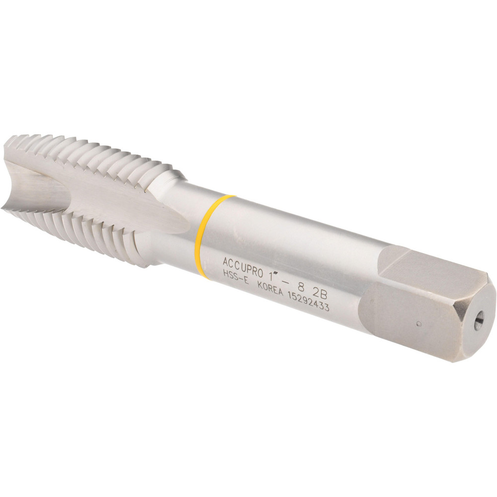 Accupro - Spiral Point Tap: 1-8 UNC, 3 Flutes, Plug Chamfer, 2B Class ...
