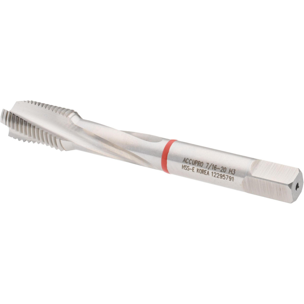 Accupro - Spiral Flute Tap: 7/16-20, 3 Flute, Modified Bottoming ...