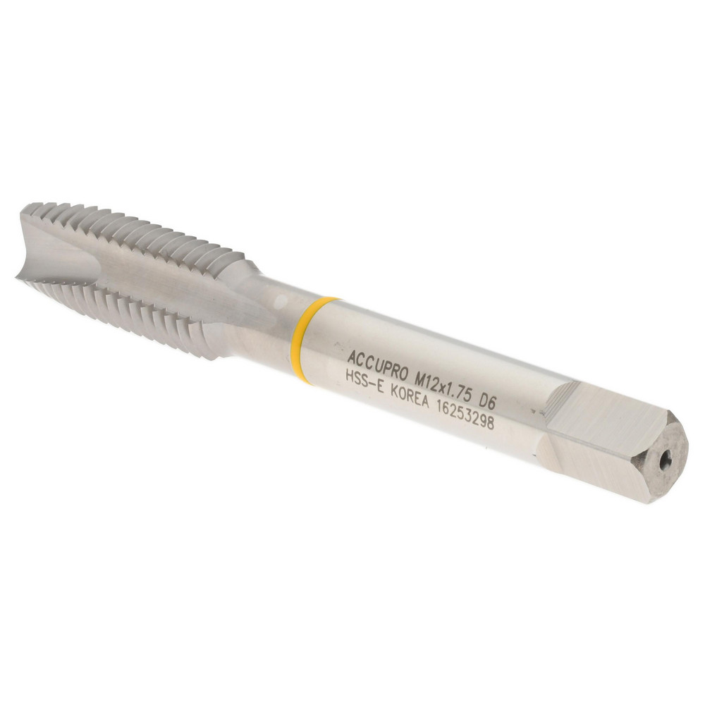 Accupro - Spiral Point Tap: M12x1.75 Metric Coarse, 3 Flutes, Plug ...