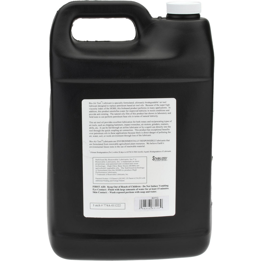 Renewable Lubricants - 1 Gal Bottle, ISO 32, Air Tool Oil | MSC Direct