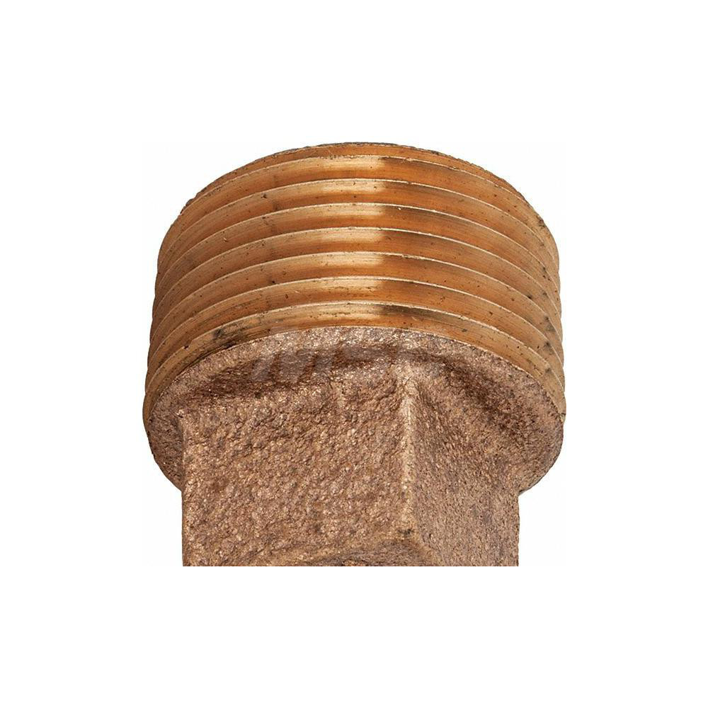 Merit Brass - Brass Pipe Square Head Plug: 3/8" Fitting, Threaded, MNPT ...