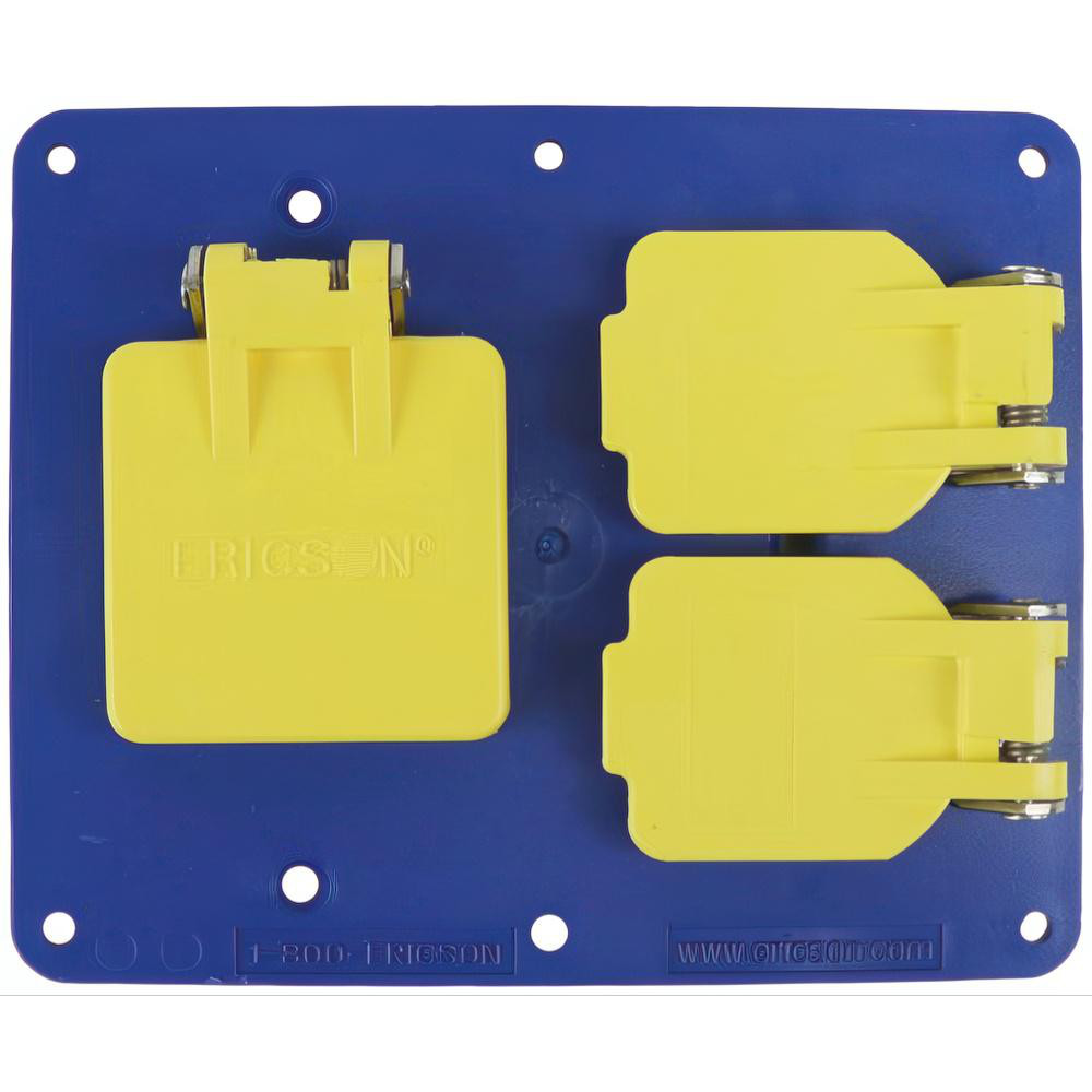 Ericson Mfg - Wall Plates: Wall Plate Type: Outlet Wall Plates; Color ...