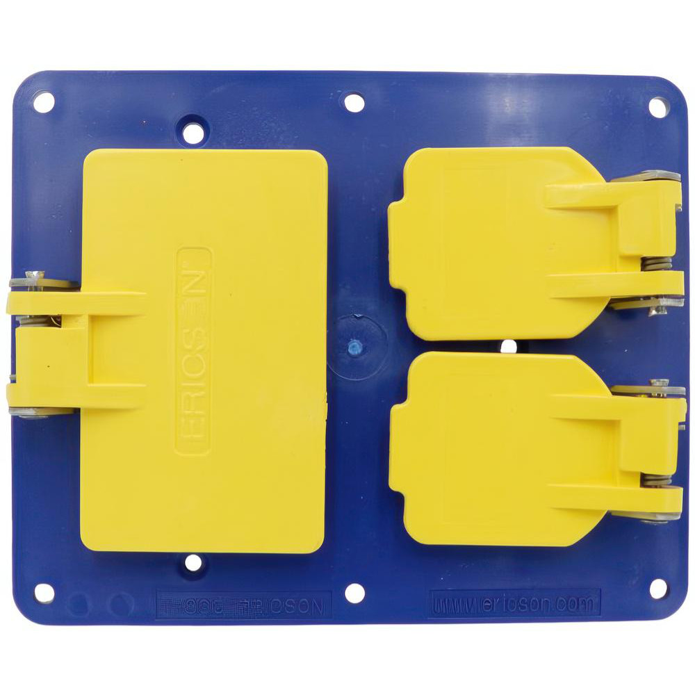 Ericson Mfg - Wall Plates: Wall Plate Type: Outlet Wall Plates; Color ...