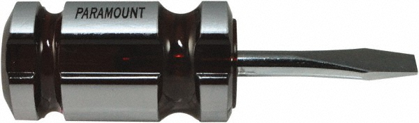 Paramount - Slotted Screwdriver: 1/4" Width, 3-1/2" OAL, 1-1/2" Blade ...