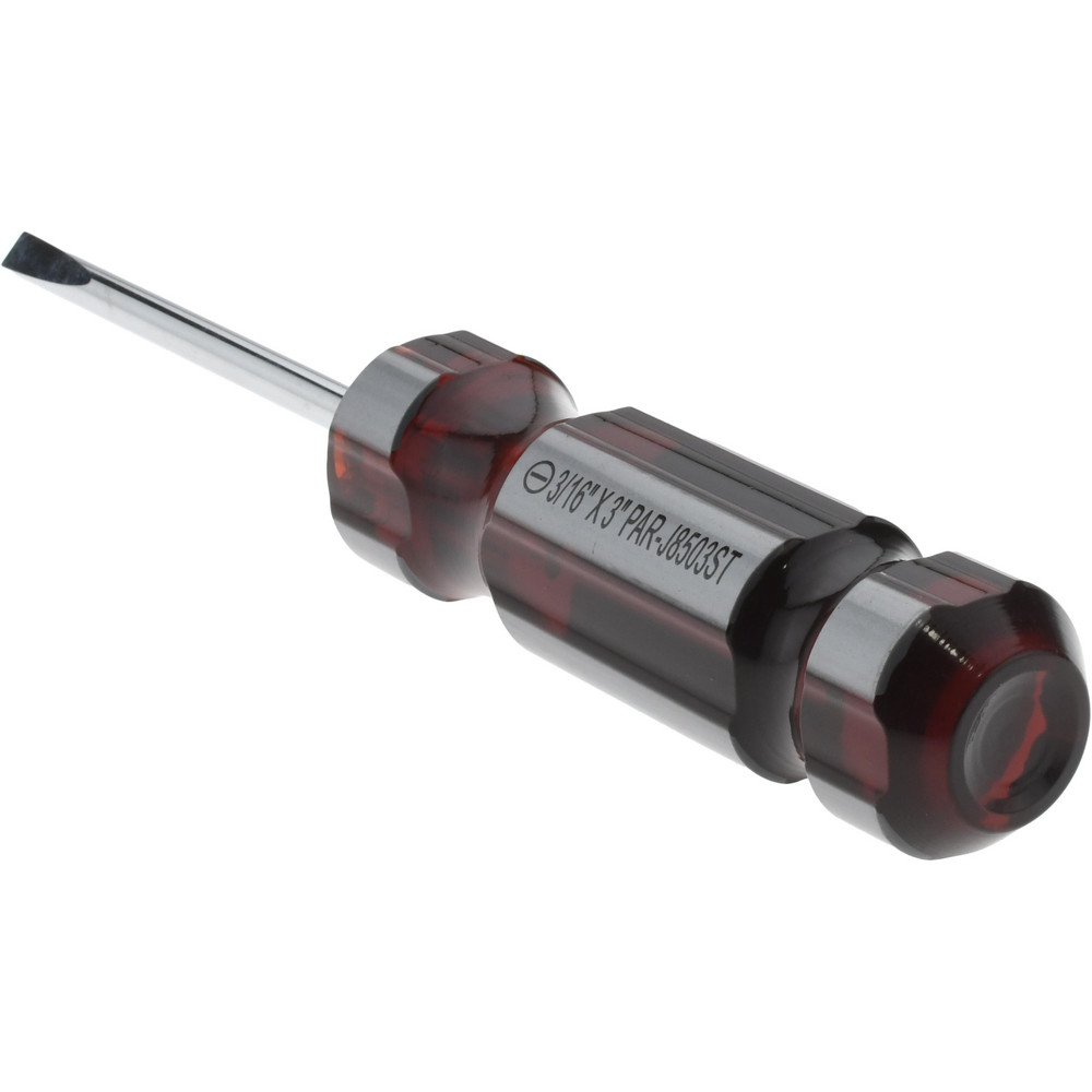 Paramount - Slotted Screwdriver: 3/16" Width, 6-11/16" OAL, 3" Blade ...