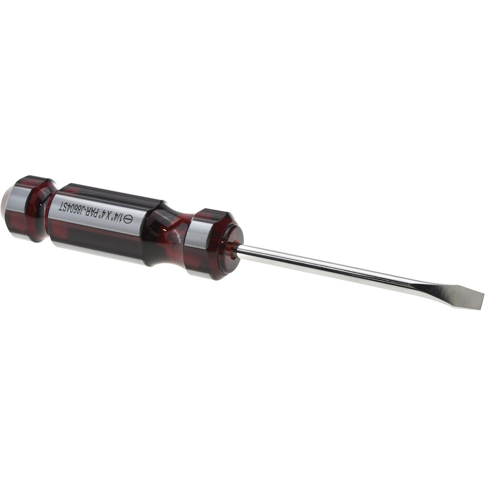 Paramount - Slotted Screwdriver: 1/4" Width, 8-1/8" OAL, 4" Blade ...