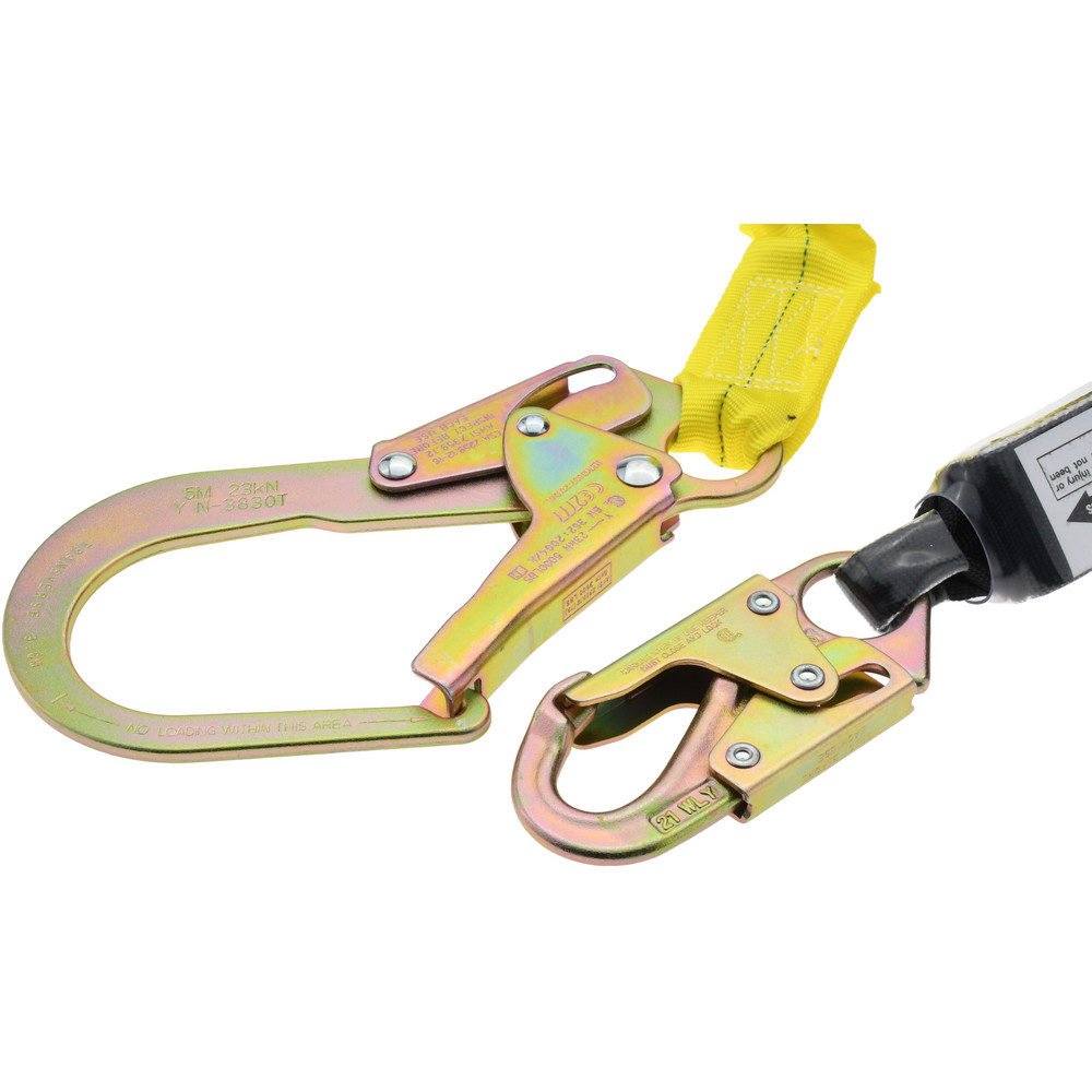 PRO-SAFE - 6' Long, 350 Lb Capacity, 1 Leg Locking Snap Hook Harness ...