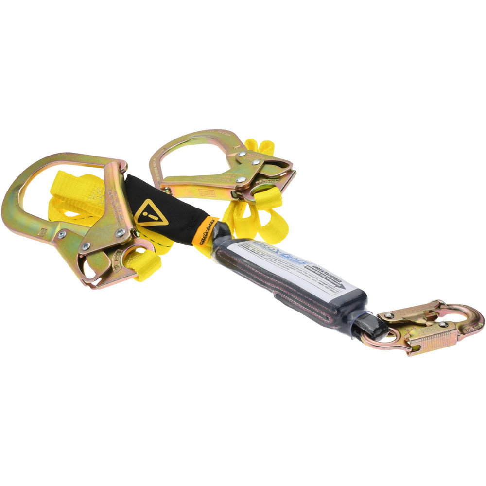 PRO-SAFE - 6' Long, 350 Lb Capacity, 2 Leg Locking Snap Hook Harness ...