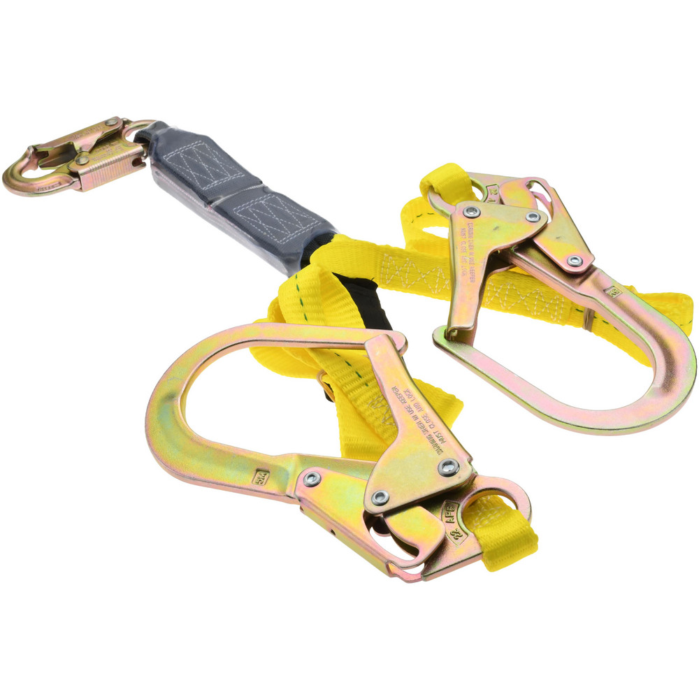PRO-SAFE - 6' Long, 350 Lb Capacity, 2 Leg Locking Snap Hook Harness ...